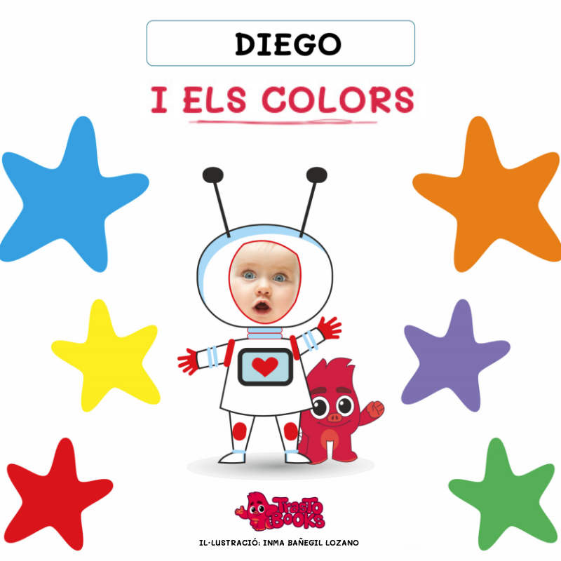 Aprende los colores con un cuento personalizado - Trastobooks ️